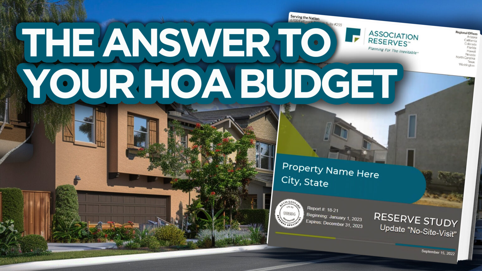 Reserve Study Basics: Your First Guide to HOA Reserve Studies ...